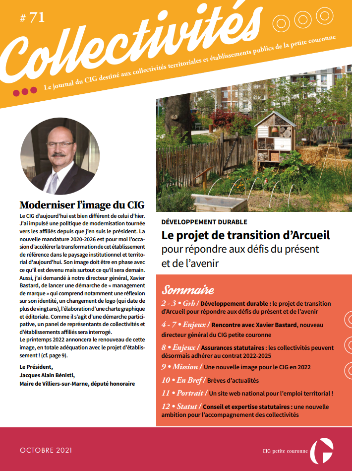 N°71 Collectivités - Octobre 2021 - CIG Petite Couronne